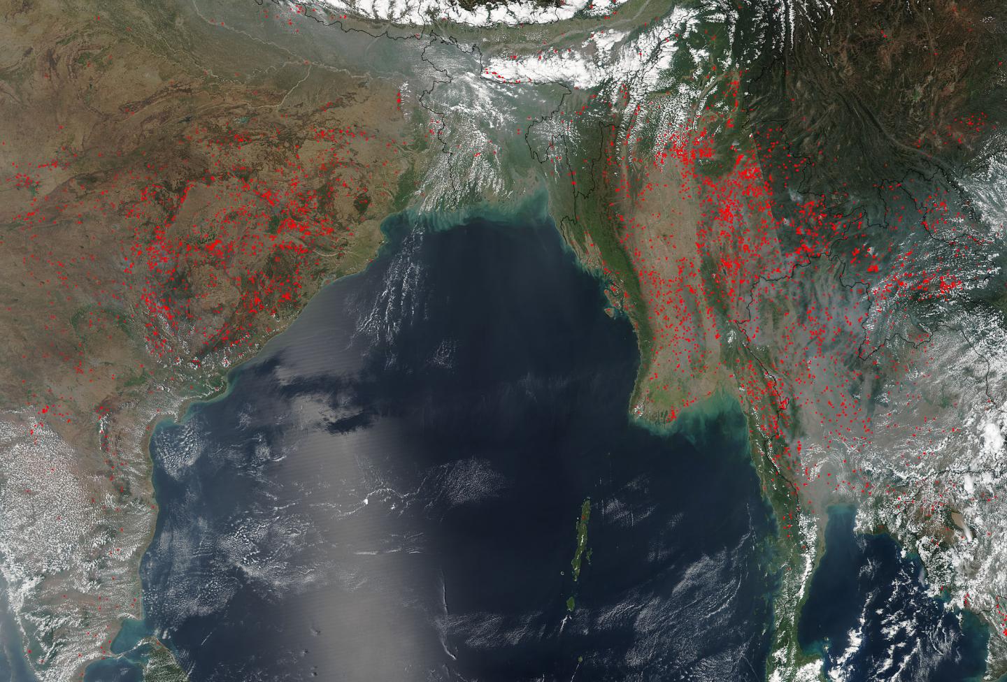 Agricultural Fires Are Vast in Southern Asia | EurekAlert!