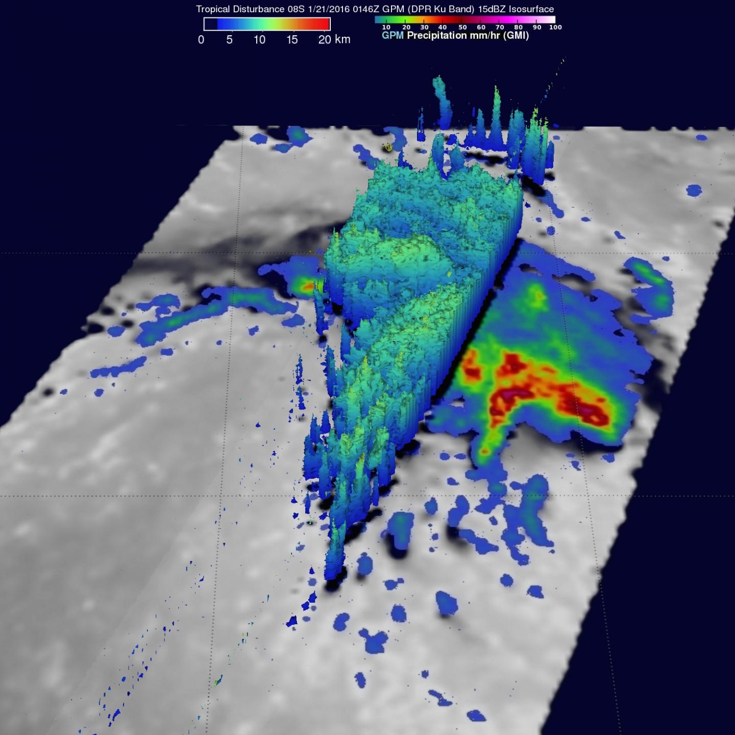 GPM Image of Corentin [IMAGE] | EurekAlert! Science News Releases