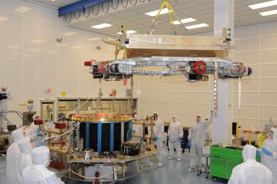Installing Instrument Deck onto NASA's Magnetospheric MultiScale (MMS ...