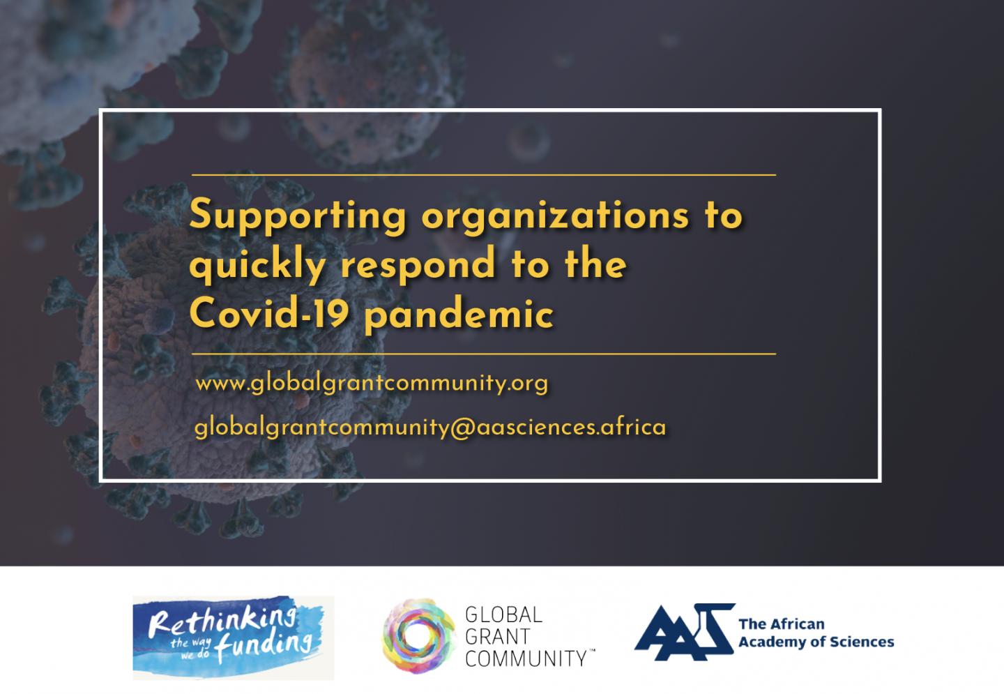 Supporting organizations to quickly respond to the COVID-19 pandemic ...
