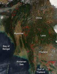 Fires In and Around Myanmar | EurekAlert!
