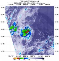 NASA analyzes new eastern Pacific Ocean Tropical Depression 7E ...