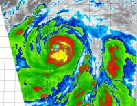NASA's Terra Satellite sees powerful storms ring Typhoon Atsani's eye ...