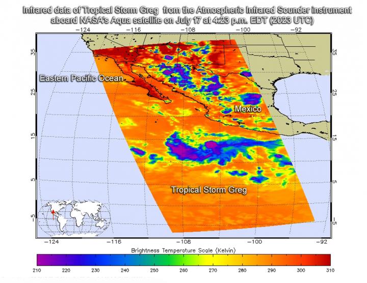 NASA Sees Tropical Storm Greg Come Together | EurekAlert!
